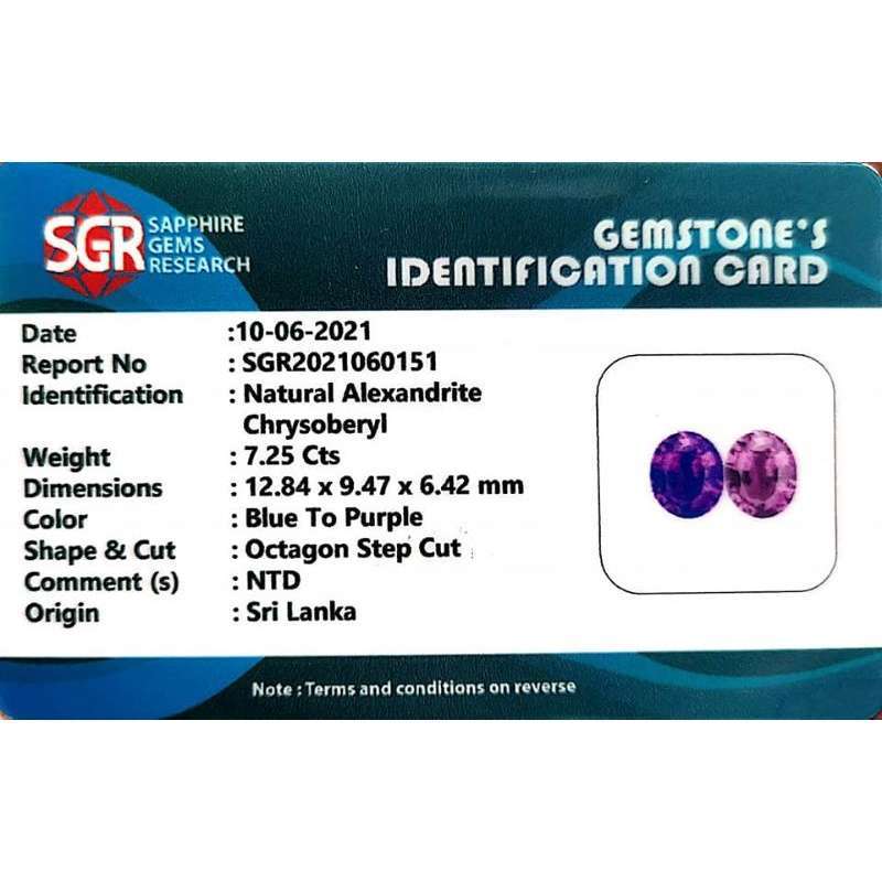 Jual Batu Permata Alexandrite Asli Bersertifikat Di Seller ...