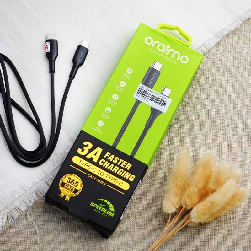 Jual ORAIMO CABLE TYPE-C TO TYPE-C KABEL DATA FAST CHARGING ORAIMO TYPE ...