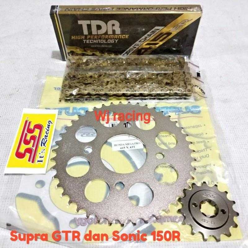 Jual Gear Set SSS Supra GTR dan Rantai 415 TDR Racing Gold di Seller wj ...