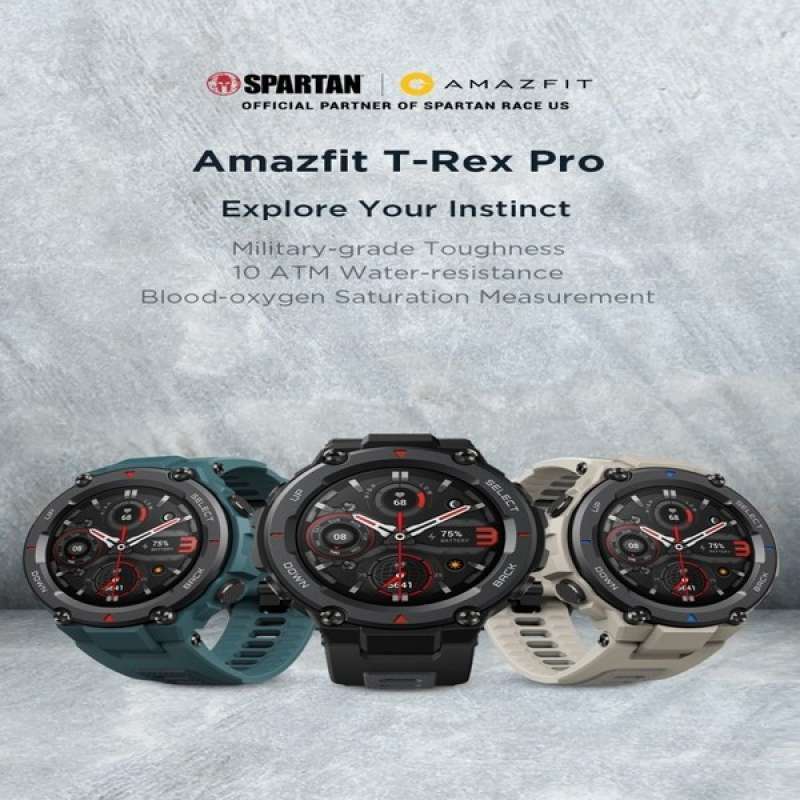 Jual Amazfit T Rex Trex T-Rex Pro Atm Military Smartwatch Garansi Resmi di Seller Jump Market ...
