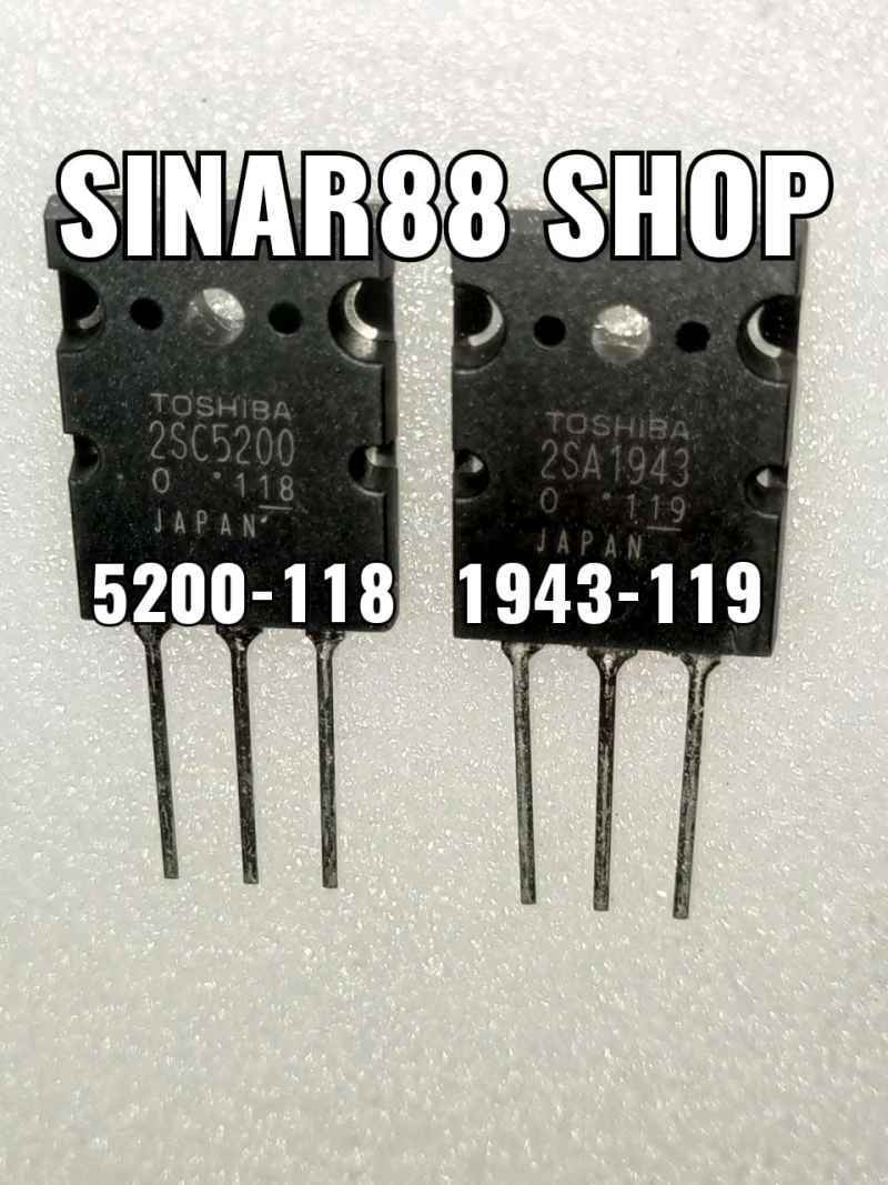 Jual Transistor Toshiba 2sc5200 2sa1943 Original Super Tr Final Asli 1943 5200 2sc 5200 2sa 1943 ...