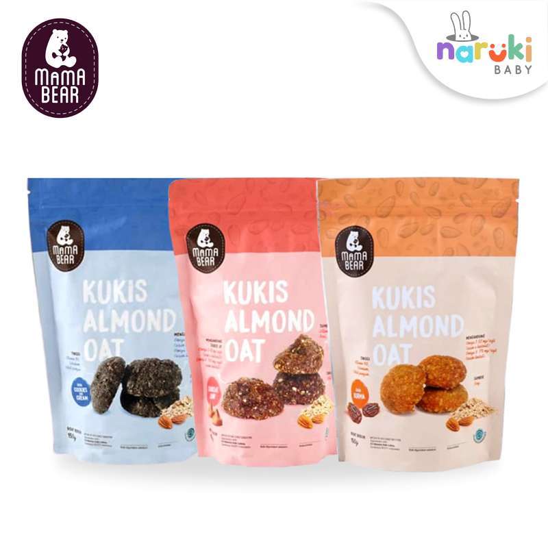 Promo MamaBear Kukis Almond Oat Booster Asi Pelancar Asi Mama Bear ...