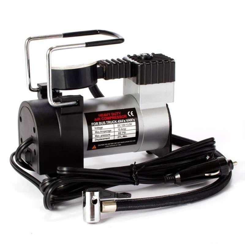 Promo Pompa Ban Mini Elektrik 100PSI Heavy Duty Air Compressor ...
