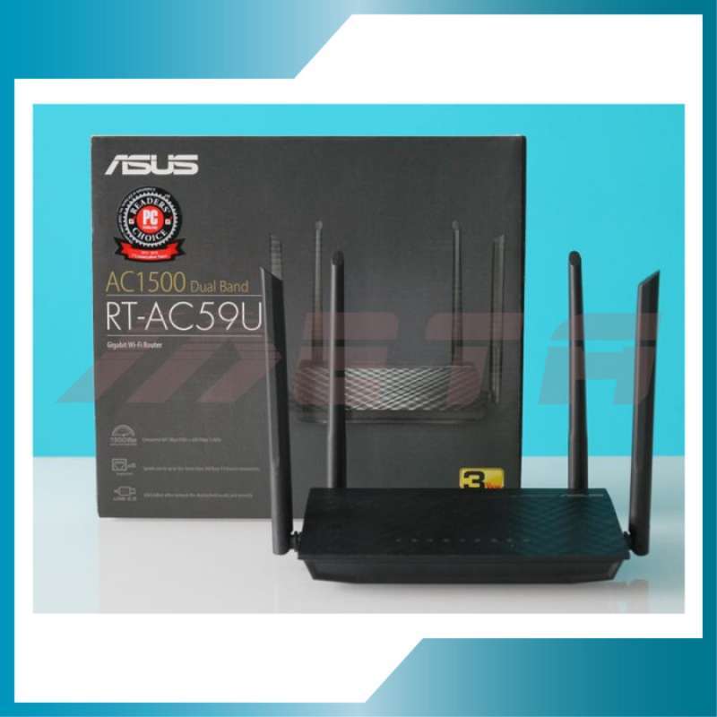 Jual SPECIAL ASUS AC1500 RT-AC59U BLACK DUAL BAND GIGABIT WIRELESS ...