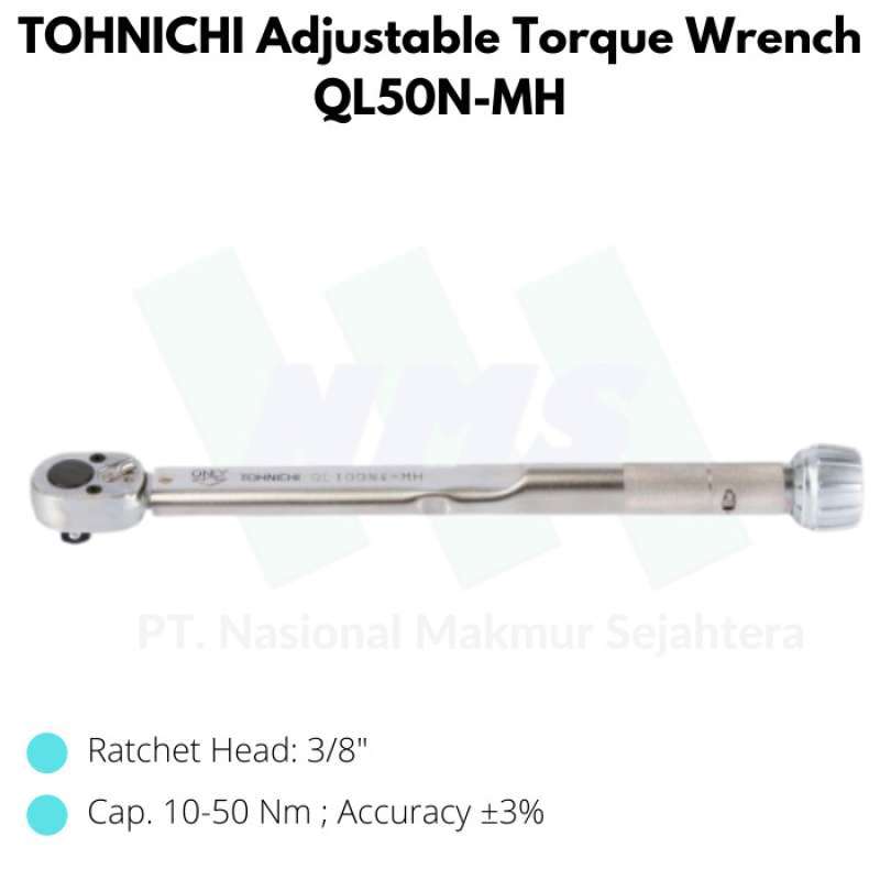 Jual Kunci Torsi Ql50n-mh 10-50nm Tohnichi Adjustable Torque Wrench Di Seller Nms Tools - Mangga ...