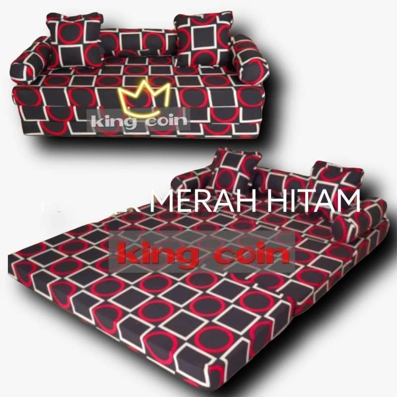 Jual Sofa Bed Sofabed Kasur Lipat Busa Super YELLOW Karakter Minimalis Kursi Tamu UK. 120x180 ...