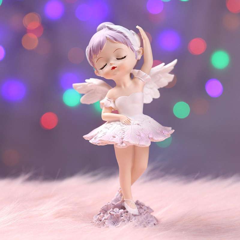 Promo Ballet Ballerina Girl Cake Topper Figurine Miniature Dance Garden ...