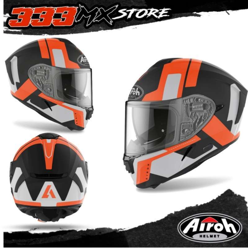 Jual AIROH SPARK SHOGUN 2022 HELM MOTOR AIROH SPARK SHOGUN ORANGE 2022 ...