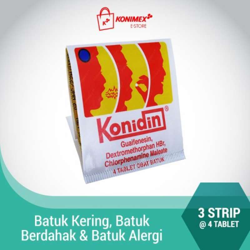 Jual Konidin Tablet Obat Batuk 3 Strip isi 4 Tablet Urusan Batuk Ingat ...