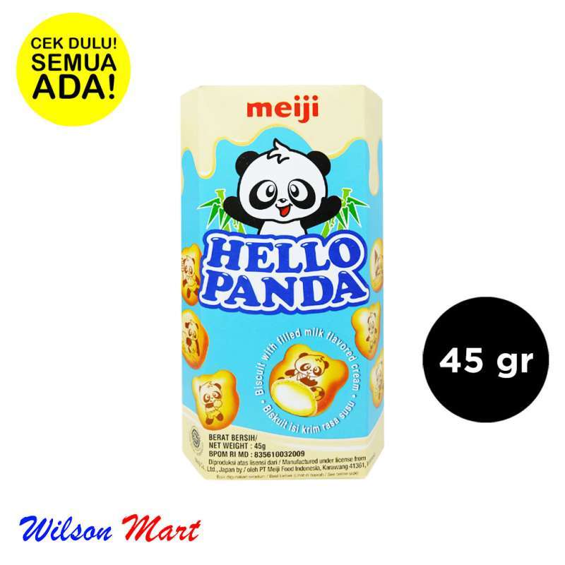 Jual HELLO PANDA VANILLA 45 GRAM BISKUIT ISI VANILA di Seller Wilson ...