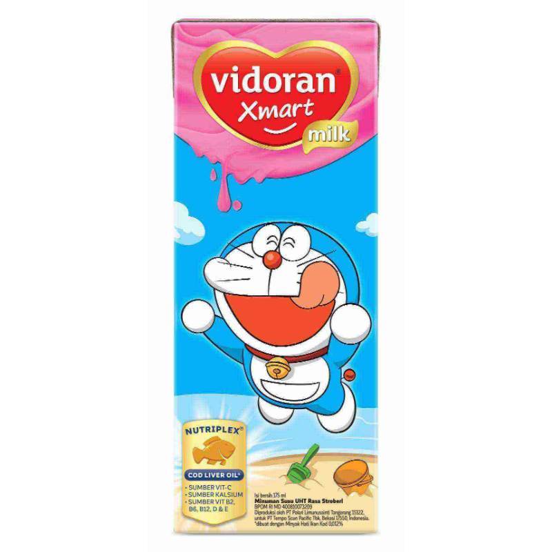 Jual Vidoran Xmart Uht Milk Strobery 175ml Di Seller
