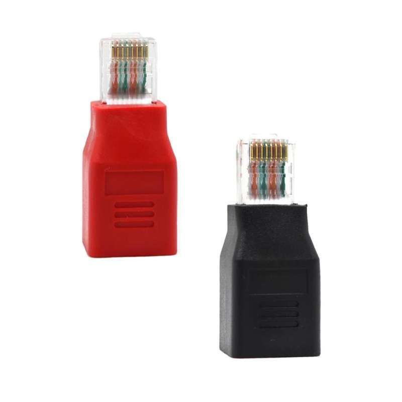 Promo 2x M/F Male to Female Ethernet LAN Network Adapter Crossover ...