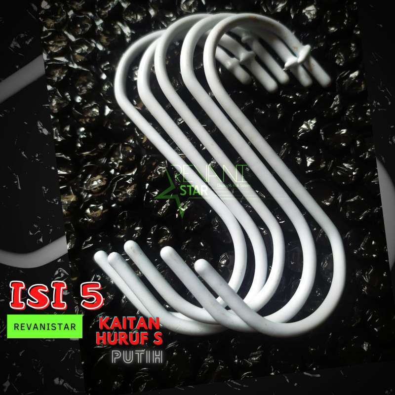 Promo [isi 5pcs] Hook S Putih kait s gantungan aksesoris pot tanaman ...