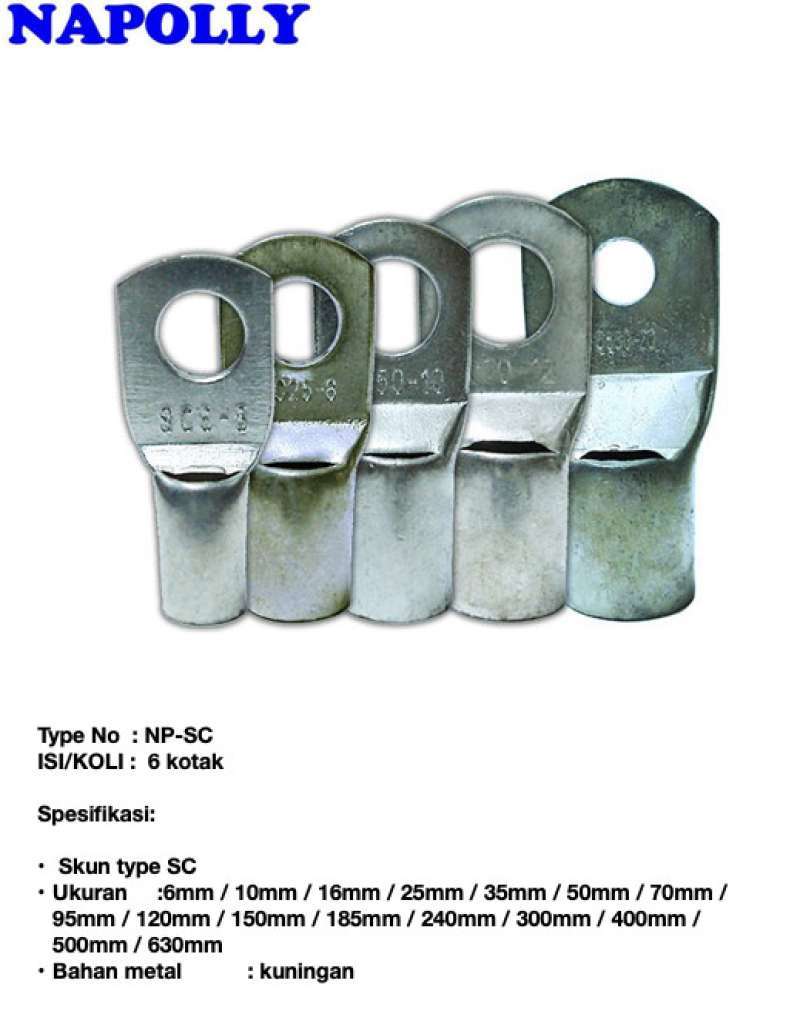 Jual Skun Kabel Copper Kabel Lug Tembaga Chrome di Seller Napolly mart - Wiyung, Kota Surabaya ...