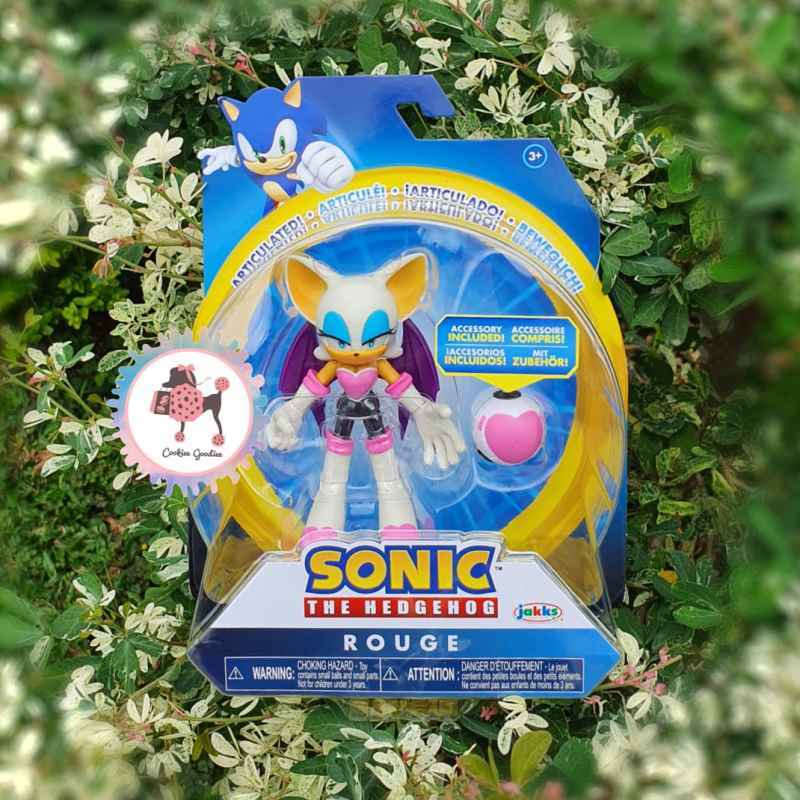 Jual Sonic the Hedgehog Action Figure - Rouge the Bat with Heart Bomb ...