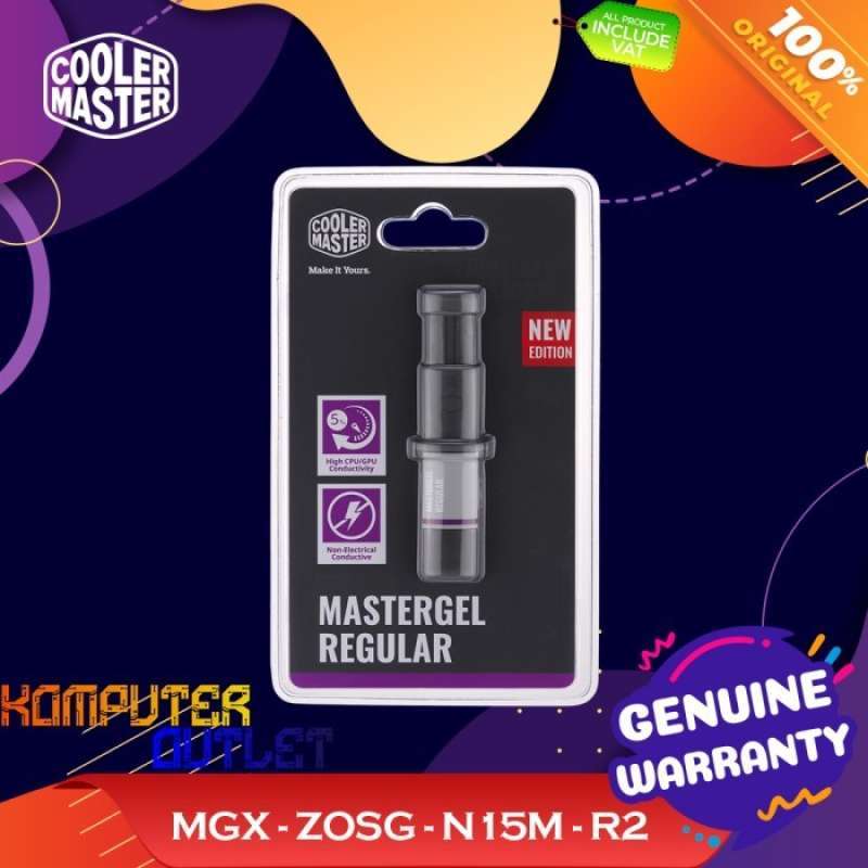 Jual COOLER MASTER THERMAL PASTE GREASE PROCESSOR MASTERGEL REGULAR di ...