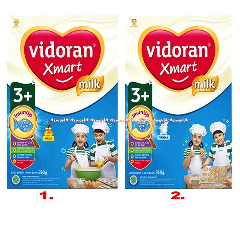 Jual Vidoran Xmart Milk 3+ Vanilla / 1+ Vanilla 725gr Susu Bubuk Vanila ...