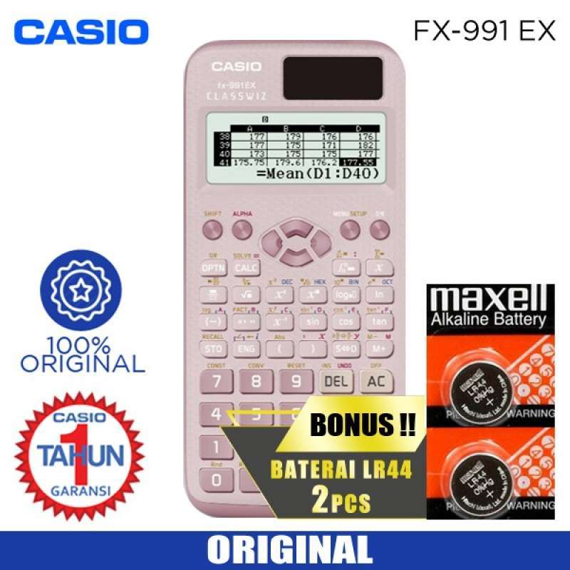 Jual Kalkulator Casio FX 991 EX Pink di Seller Ashlynn Shop - Wanasari ...
