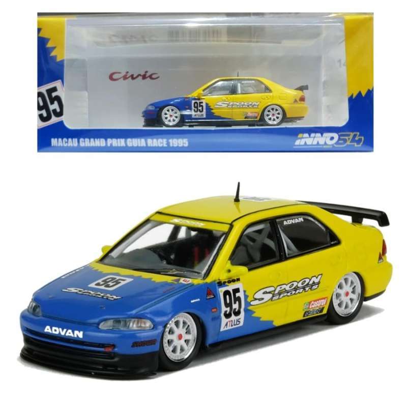 Promo Inno 1/64 Honda Civic Ferio Spoon #95 Macau Guia Race 1995 Diskon ...