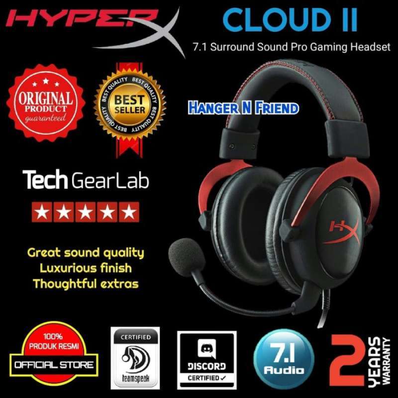 Promo Hyper X / Hyperx Cloud Ii - Cloud 2- 7.1 Surround Sound Gaming ...