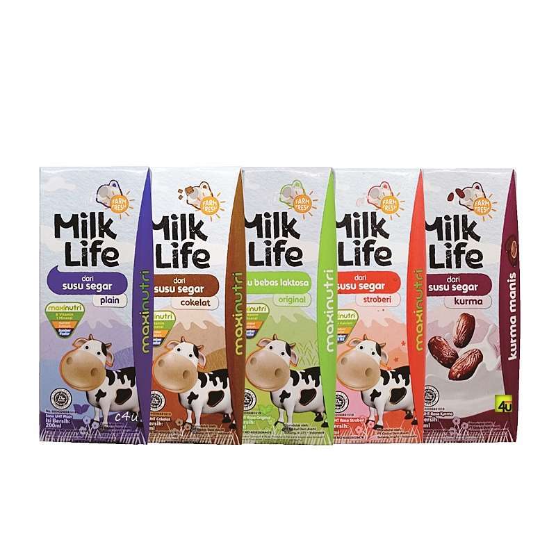 Promo Milk Life - Susu Uht - 200ml - Plain Diskon 16% Di Seller ...