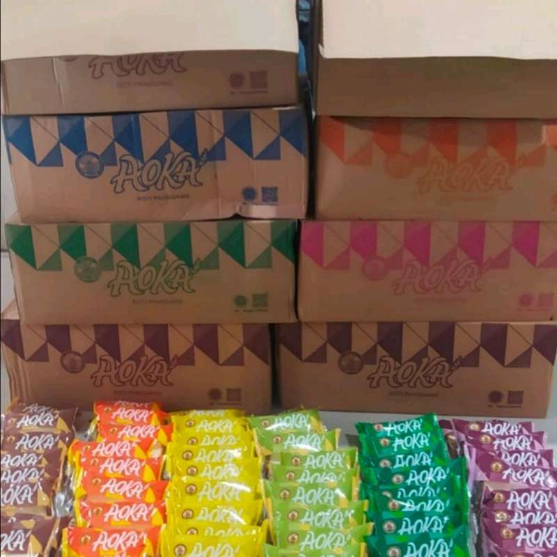 Jual Aoka Roti Sandwich Panggang Isi 60pcs (mix Varian) Di Seller Leaa ...