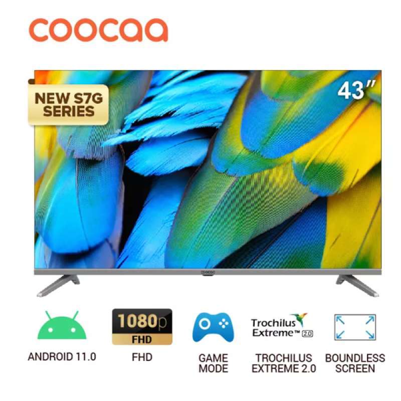 Jual COOCAA 43S7G 43 43 INCH SMART TV ANDROID 11 BOUNDLESS SCREEN di ...