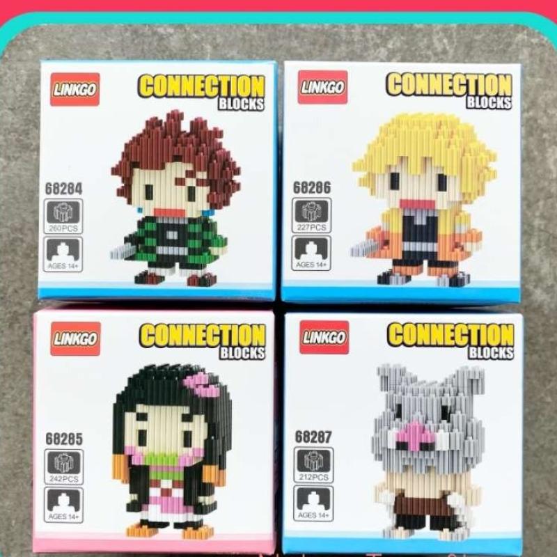 Jual Linkgo Connection Blocks Kimetsu No Yaiba Demon Slayer Tanjiro ...