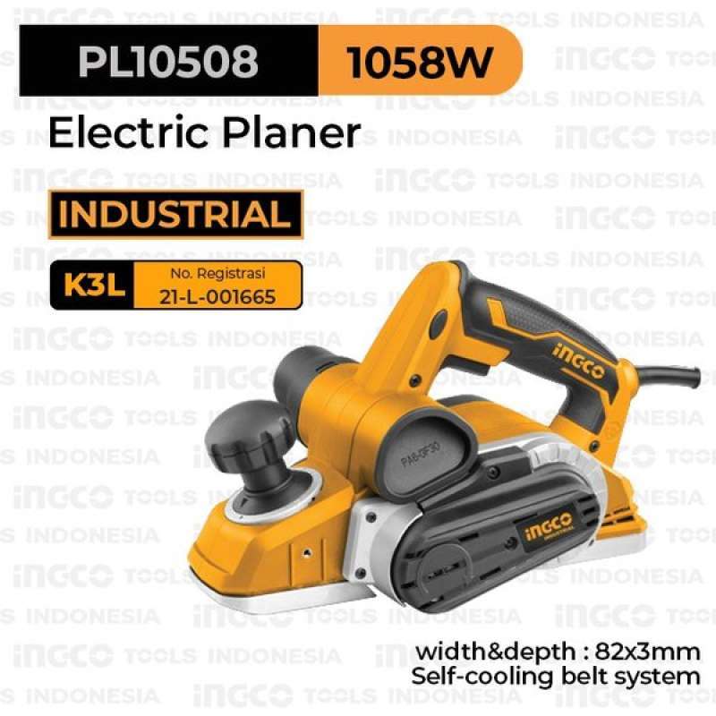 Jual Mesin Pasrah Listrik INGCO PL10508 Elektrik Planer Alat Serut ...