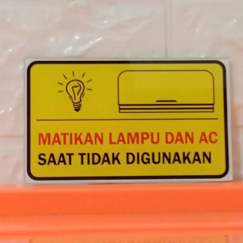 Jual Sign Jangan Matikan Lampu Original Murah - Harga Diskon Juni 2024 ...