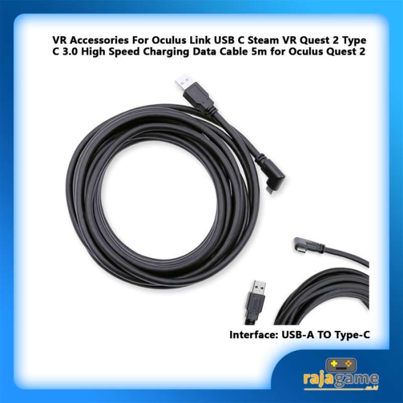 Jual USB 3.2 Link Cable USB A to Type C (5m) High Speed for Oculus ...