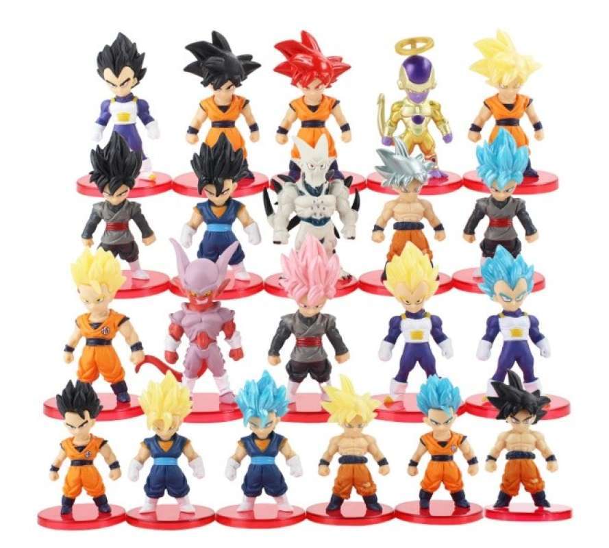 Jual DRAGONBALL MINI DRAGON BALL Z SON GOKU VEGETA SET 21PCS ACTION ...