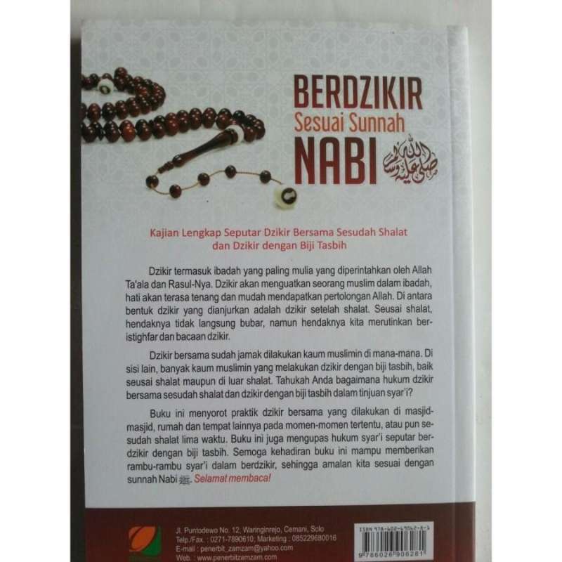 Promo Buku Berdzikir Sesuai Sunnah Nabi Kajian Lengkap Seputar Dzikir ...