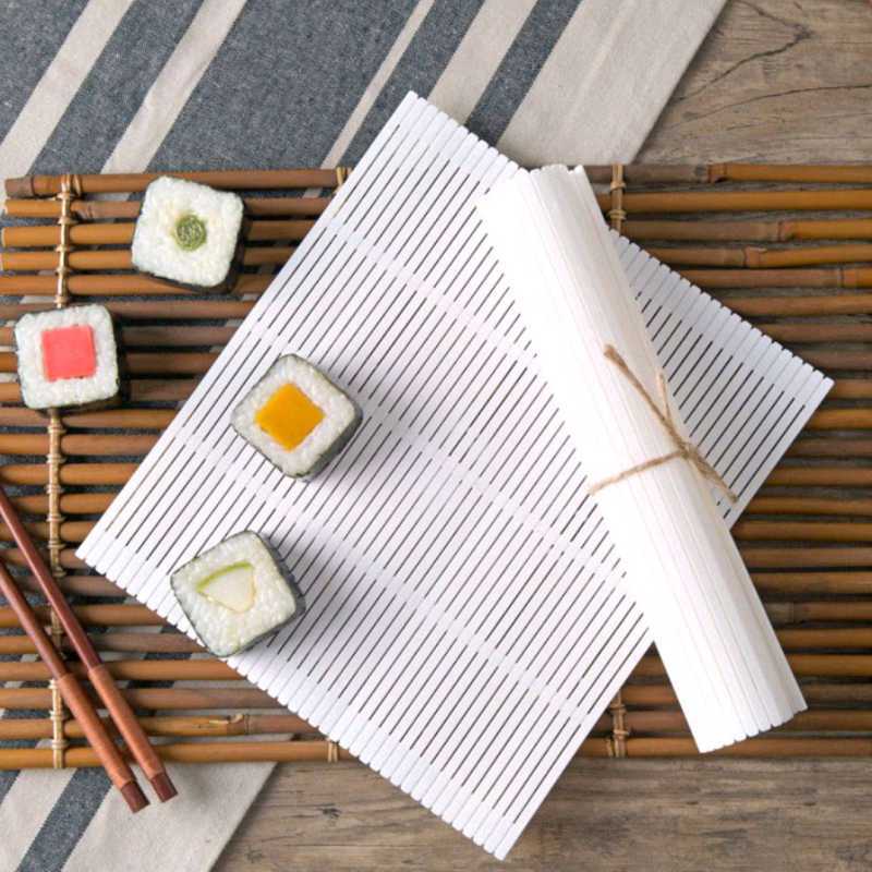 Jual tikar sushi makisu bamboo bambu roller roll alas cetakan nasi ...