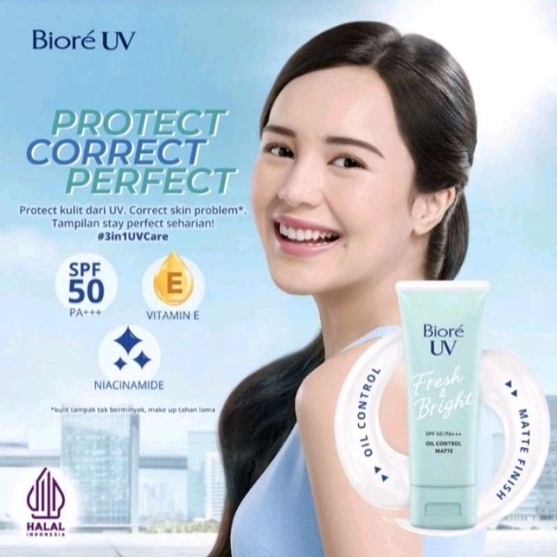 Jual Biore Uv Fresh & Bright Oil Control Matte Spf50 Pa+++ Di Seller Safiya Store - Makasar ...