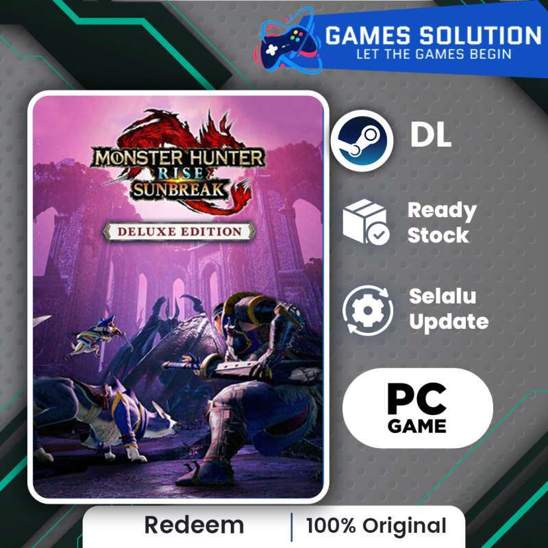 Promo Monster Hunter Rise: Sunbreak Deluxe Edition (DLC) PC STEAM - Sunbreak DLC Deluxe Diskon 5 ...