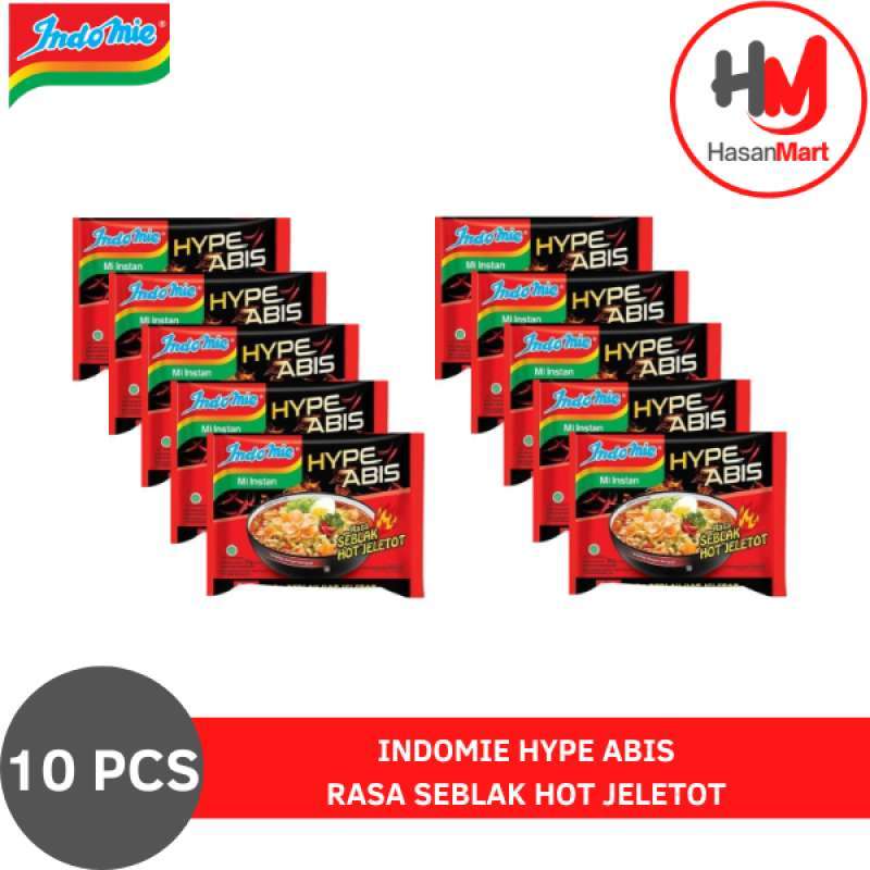 Jual Indomie Hype Abis Mi Kuah Rasa Seblak Hot Jeletot Mie Instan [10 ...