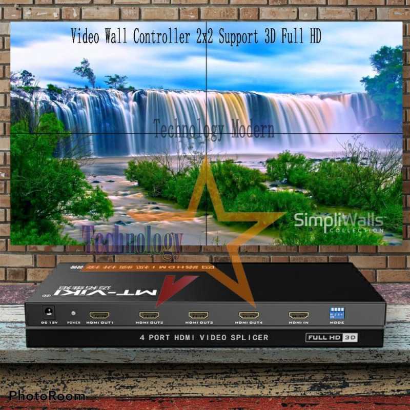 Jual HDMI Video Wall Controller 2x2 1x2 1x3 1x4 Multi Screen Full HD 3D ...