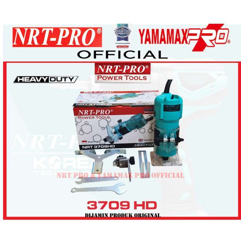 Jual Nrt Pro 3709 Hd Mesin Profil 6mm Kayu Router Wood Trimmer Original ...