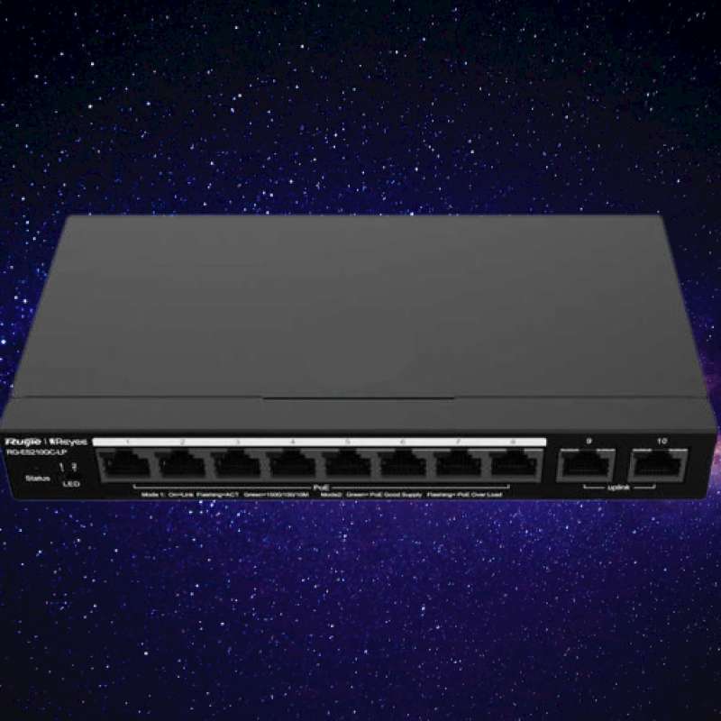 Jual Ruijie Rg-es210gc-lp Cloud Managed Smart Poe Switch 10 Port ...