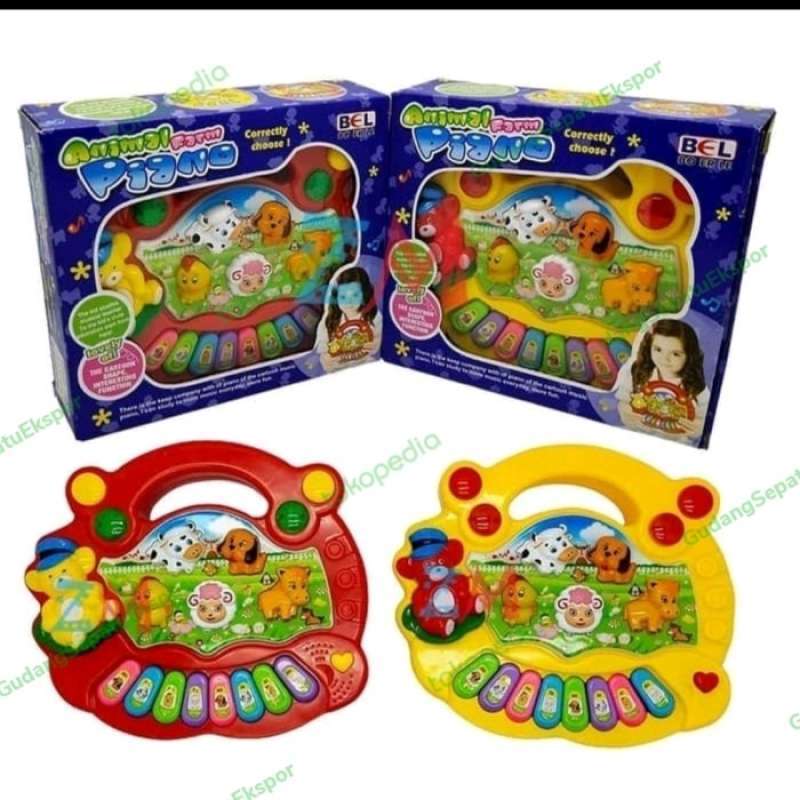 Promo Mainan Bayi Piano Animal Farm Piano Anak Musik Dan Suara Hewan ...