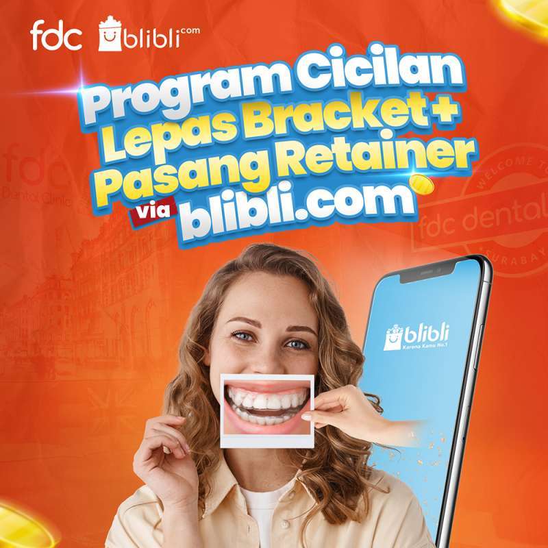 Jual Lepas Bracket + Pasang Retainer di Seller FDC Dental Clinic ...