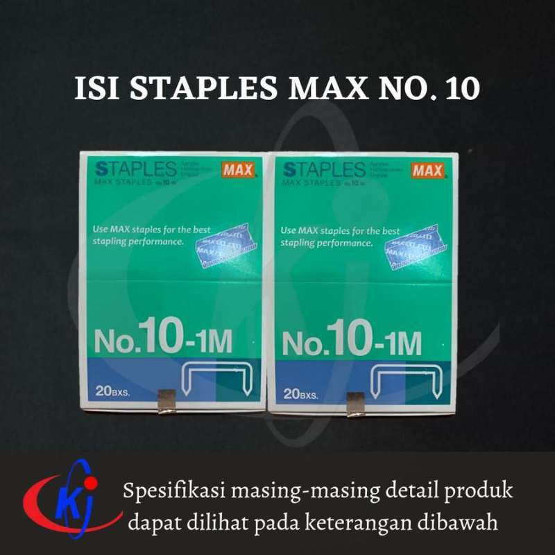 Jual Isi Staples Max No. 10 - M di Seller KURNIA INDAH PLASTIK ...