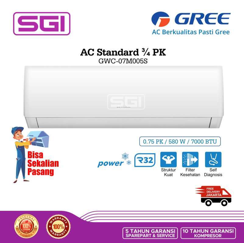Jual GREE AC Split 3/4 PK GWC-07MOO5-S AC Split 0.75 PK GWC07MOO5S di ... Jual GREE AC Split 3/4 PK GWC-07MOO5-S AC Split 0.75 PK GWC07MOO5S di ...