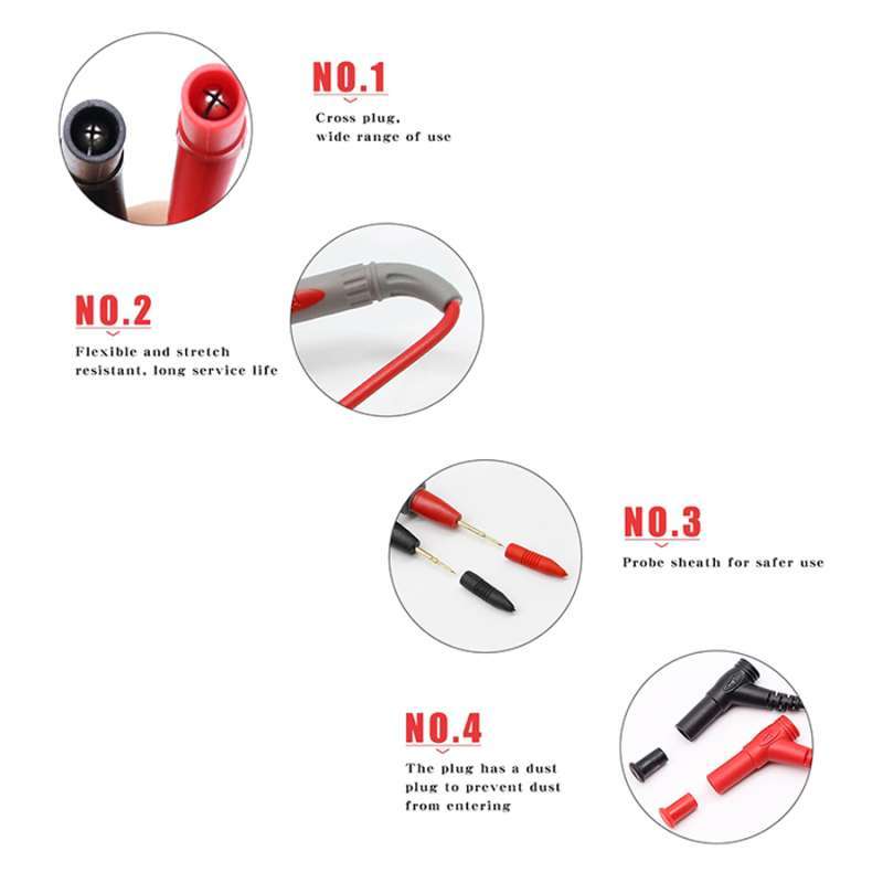 Jual Kabel Multimeter 10a 1000v / Probe Tester Multitester Jarum ...