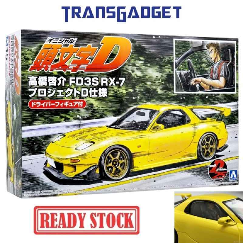 Jual Aoshima Initial D Keisuke Takahashi - Fd3S Rx-7 With Figure 1/24 Plamo di Seller DENTA TOYS ...