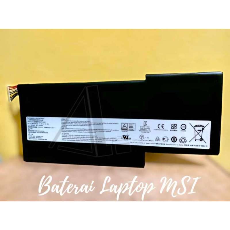 Jual Laptop Battery MSI GF65 MSI MS-16K2 MSI Baterai Laptop NEW ...
