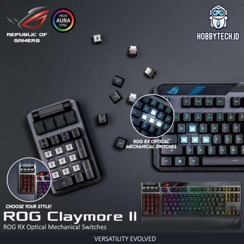 Jual Asus ROG Claymore II / Claymore 2 Wireless Mechanical Gaming ...