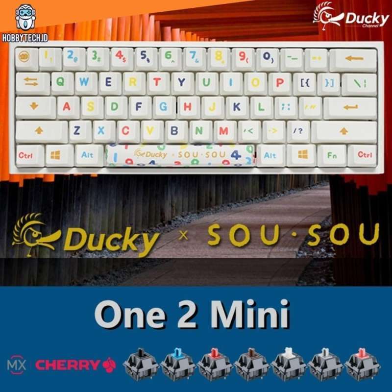 Jual Ducky X Sou Sou One 2 Mini PBT RGB Mechanical Gaming Keyboard - Blue Switch di Seller ...