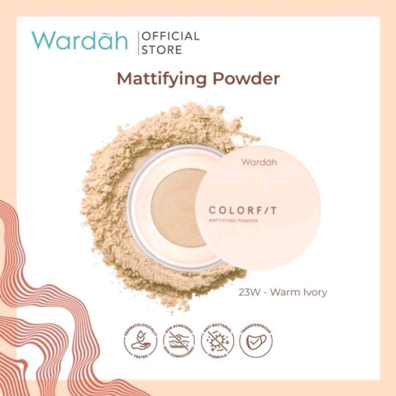 Jual Wardah Colorfit Mattifying Powder Bedak Tabur Nomor 23W Warna ...
